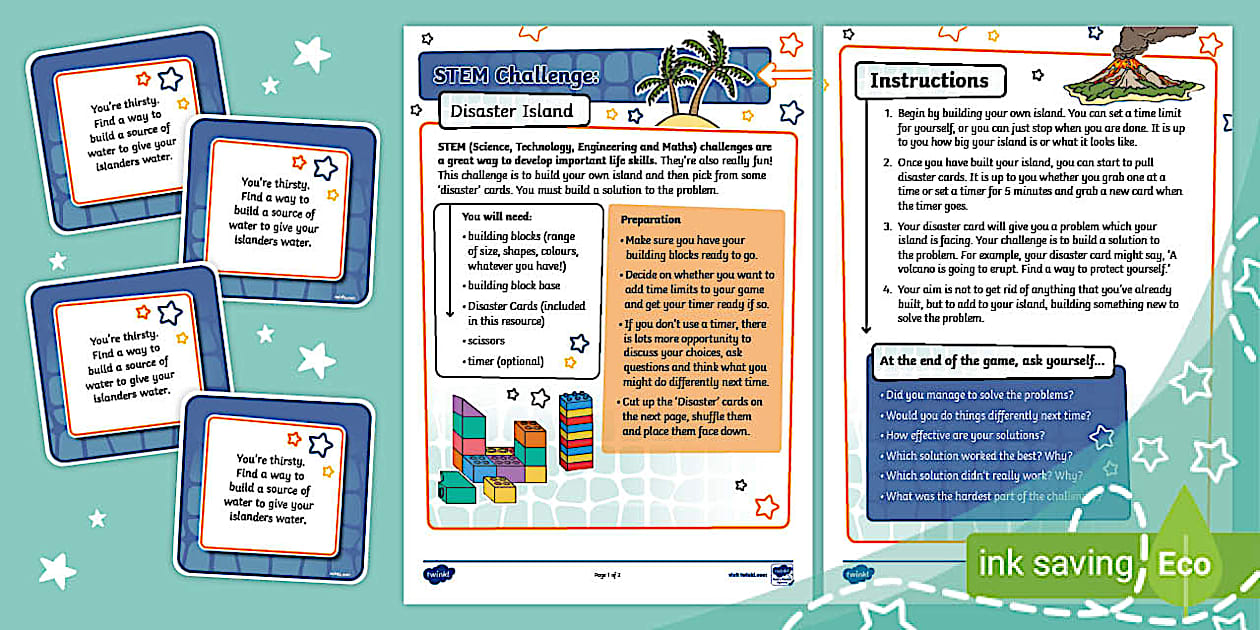 STEM Challenge: Disaster Island (Ages 5 - 11) - Twinkl