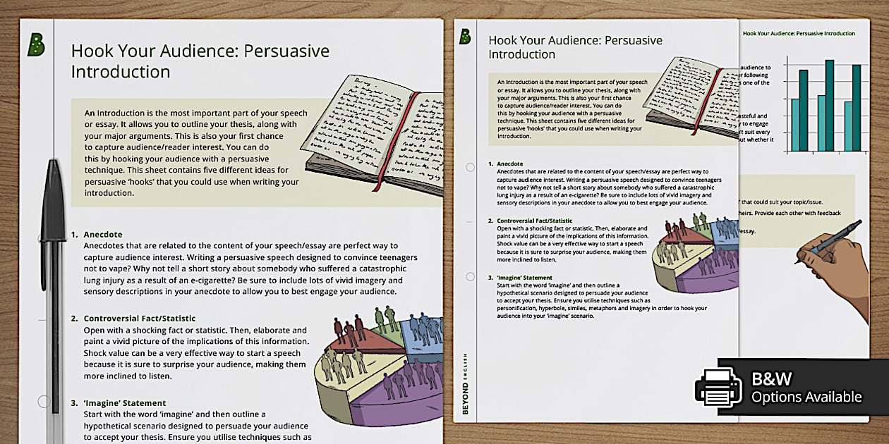 Hook Your Audience: Persuasive Introduction - Twinkl