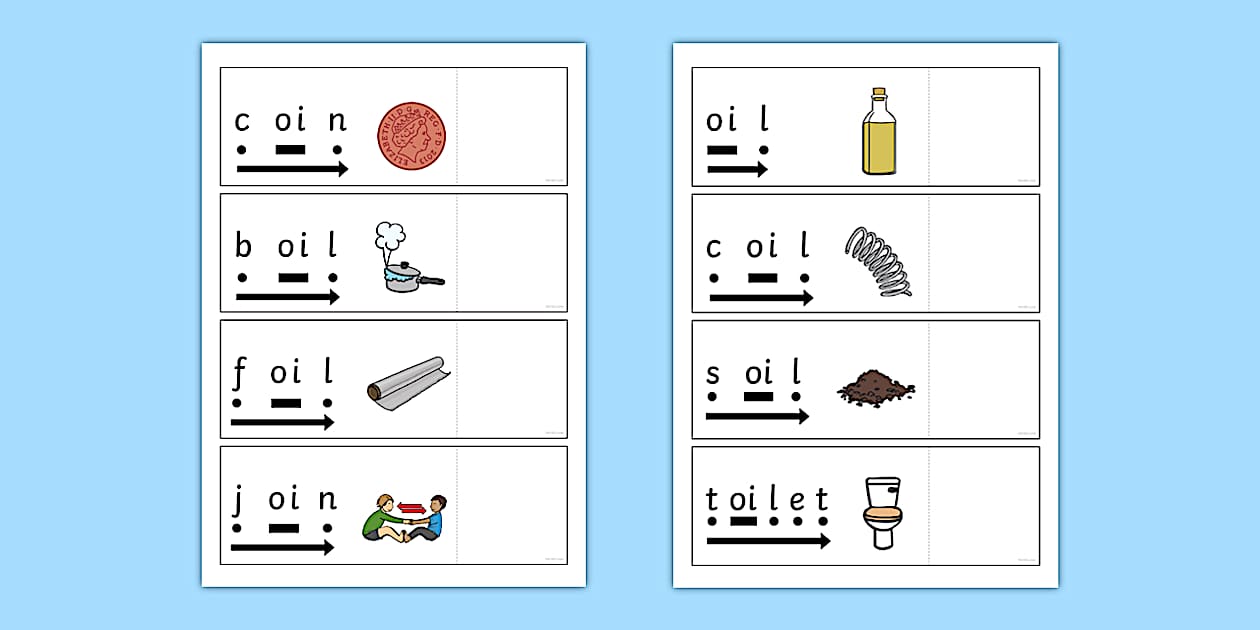 Phase 3 'oi' Read and Reveal Activity (teacher made)