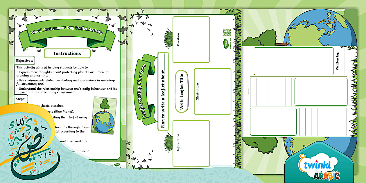 Blue Planet- World Environment Day Leaflet (Teacher-Made)
