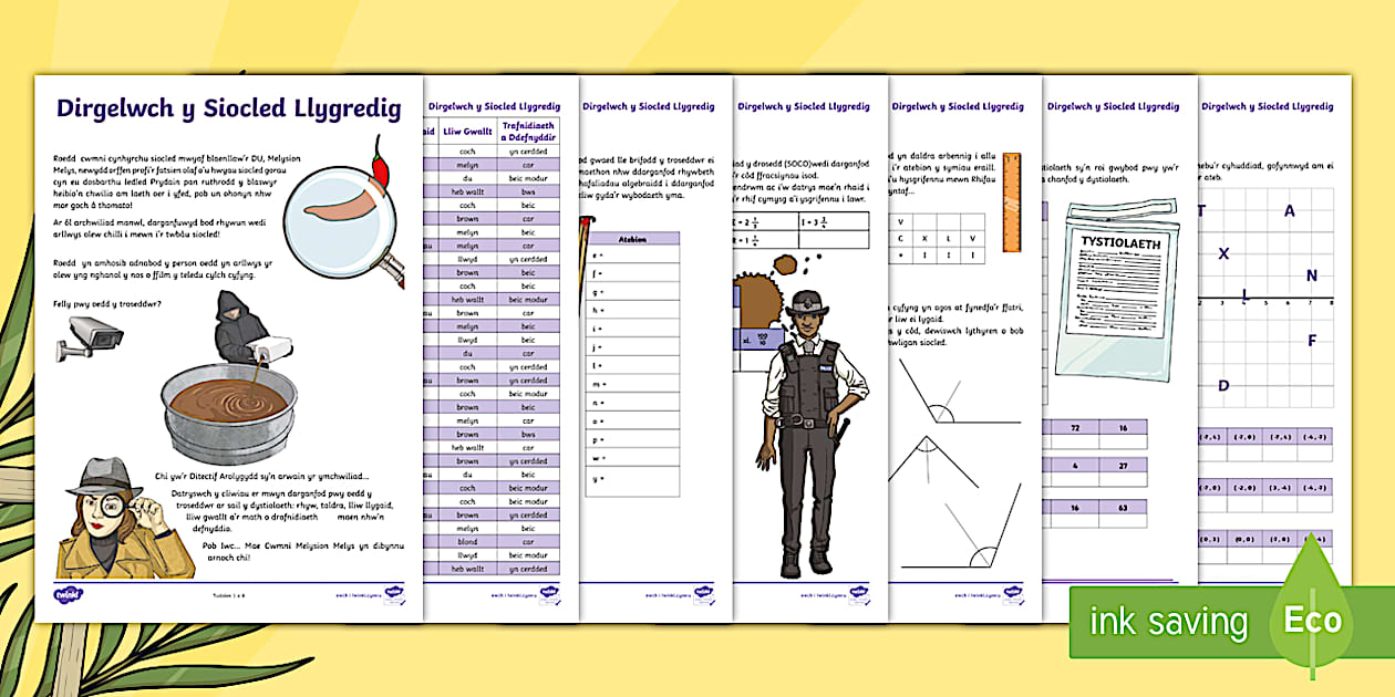 Dirgelwch y Siocled Llygredig (teacher made) - Twinkl