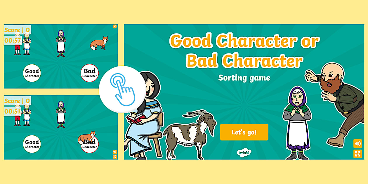Good Character or Bad Character Interactive Sorting Game Good Character or Bad Character Interactive Sorting Game