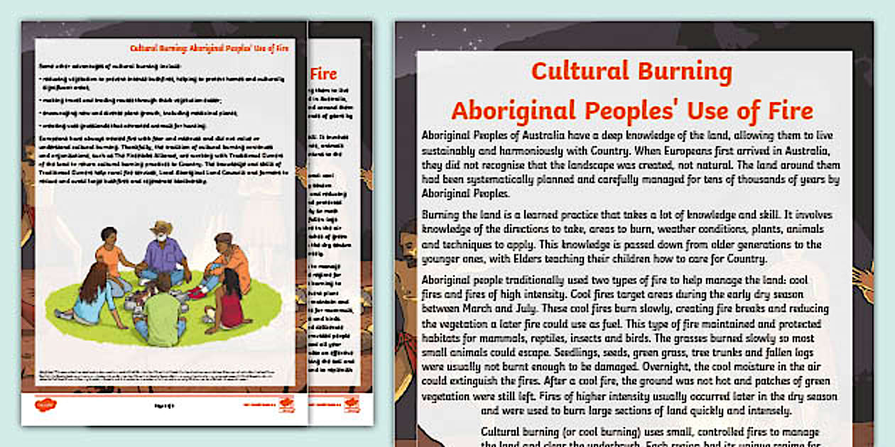 Cool Burning: Aboriginal Peoples' Use of Fire Fact File