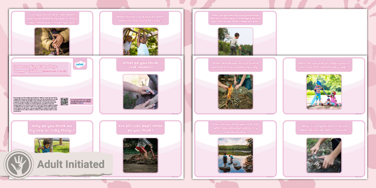 Understanding Risky Play - Younger Children Question Cards
