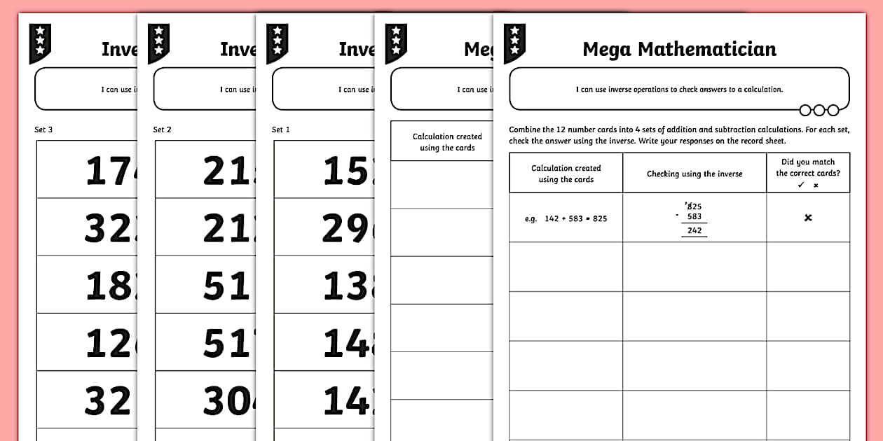 Addition and Subtraction Three-Digit Numbers Worksheet / Worksheet