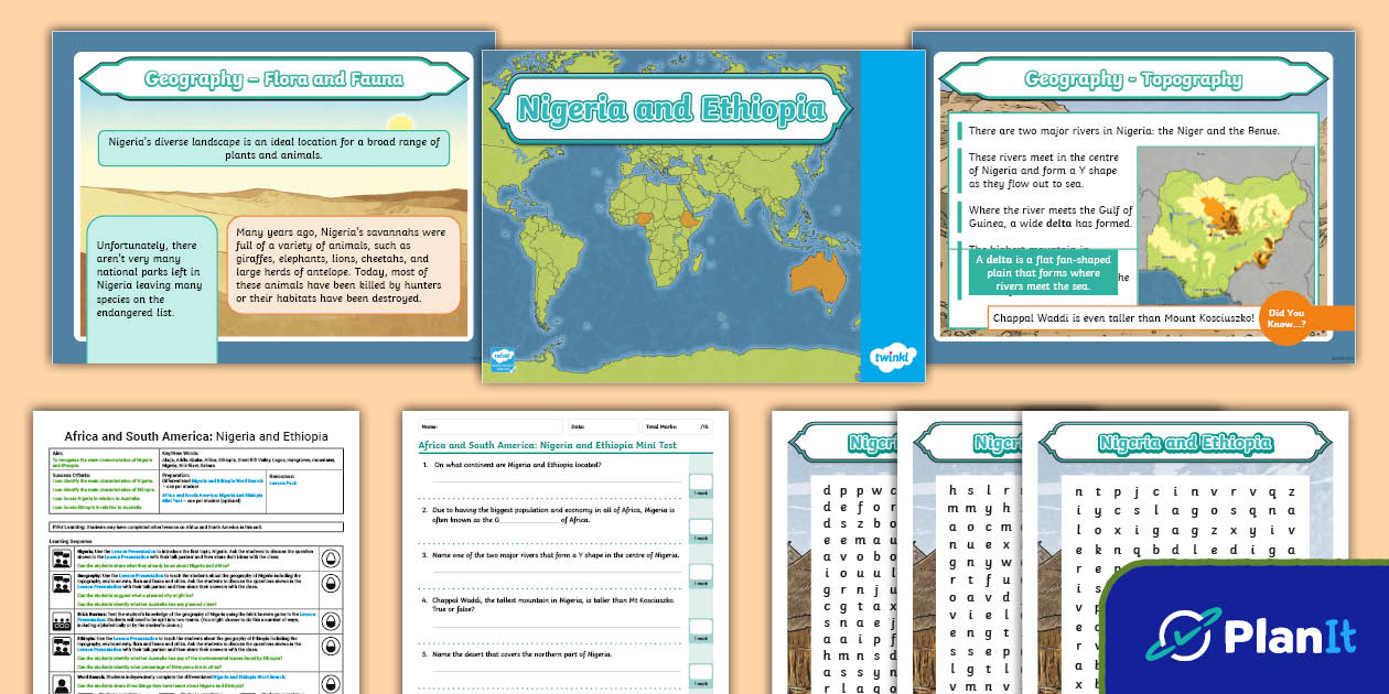 Year 4 HASS Geography Africa and South America Lesson 2