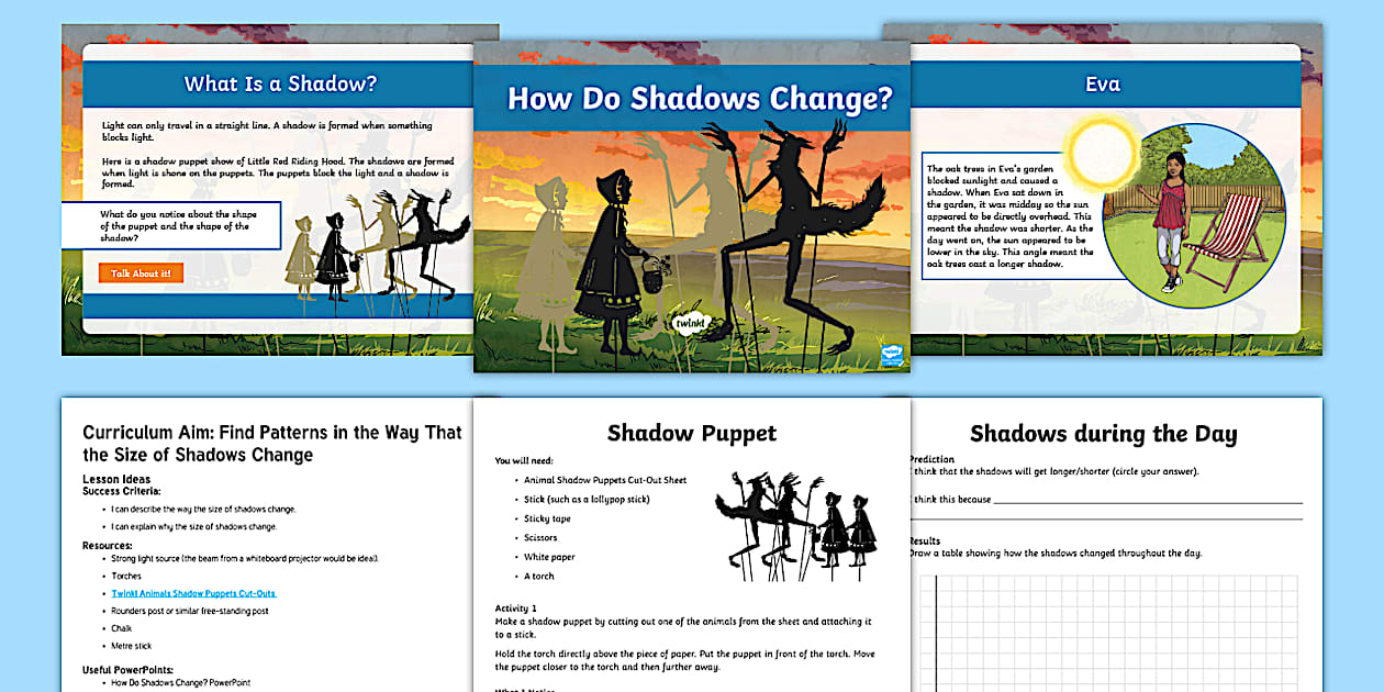 Y3 Light Find Patterns in the Way That the Size of Shadows Change ...