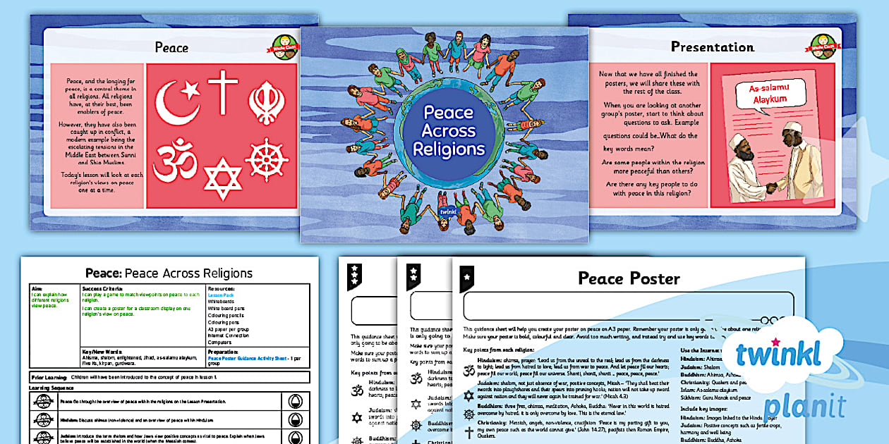 Peace And Religion Lesson Pack | Year 5 RE | Twinkl