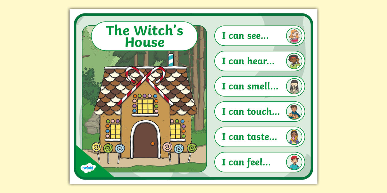 The Witch's House Senses Display Poster - Twinkl