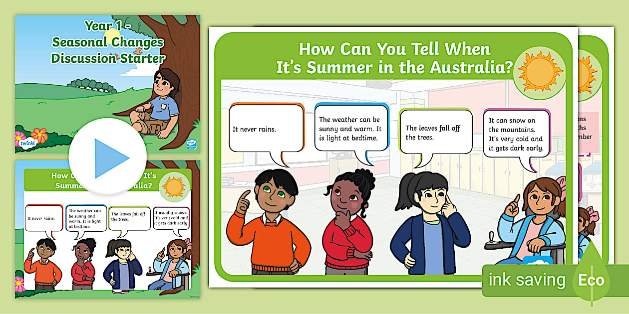 Seasonal Changes Discussion Starter - Earth & Space Science