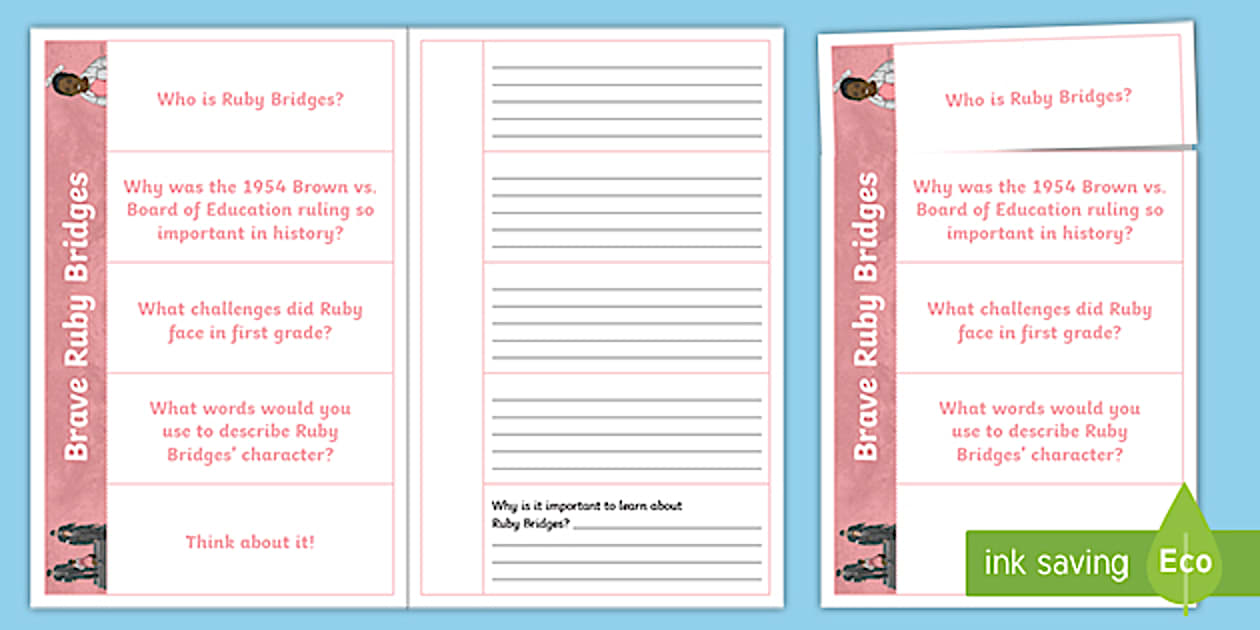 Ruby Bridges Flap Book - Twinkl