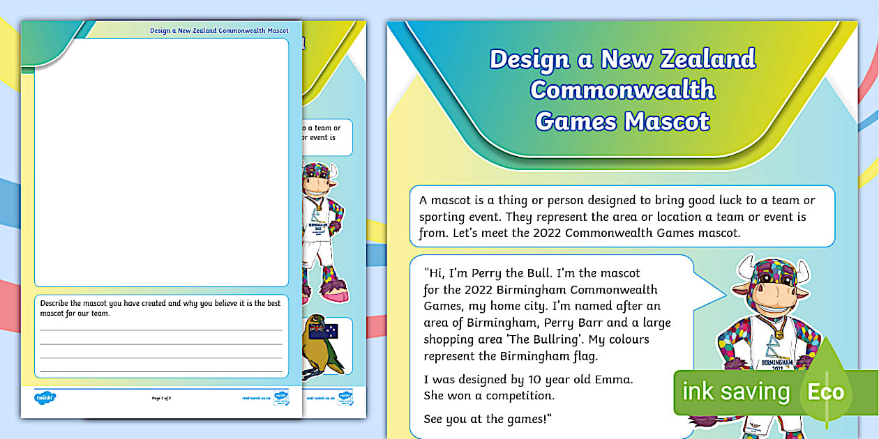 Design Commonwealth Games Mascots Activity | Twinkl