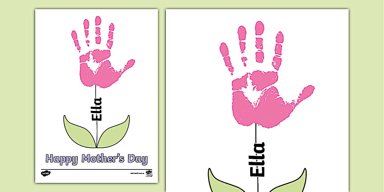 Mother's Day Editable Handprint | Craft Activity | EYLF