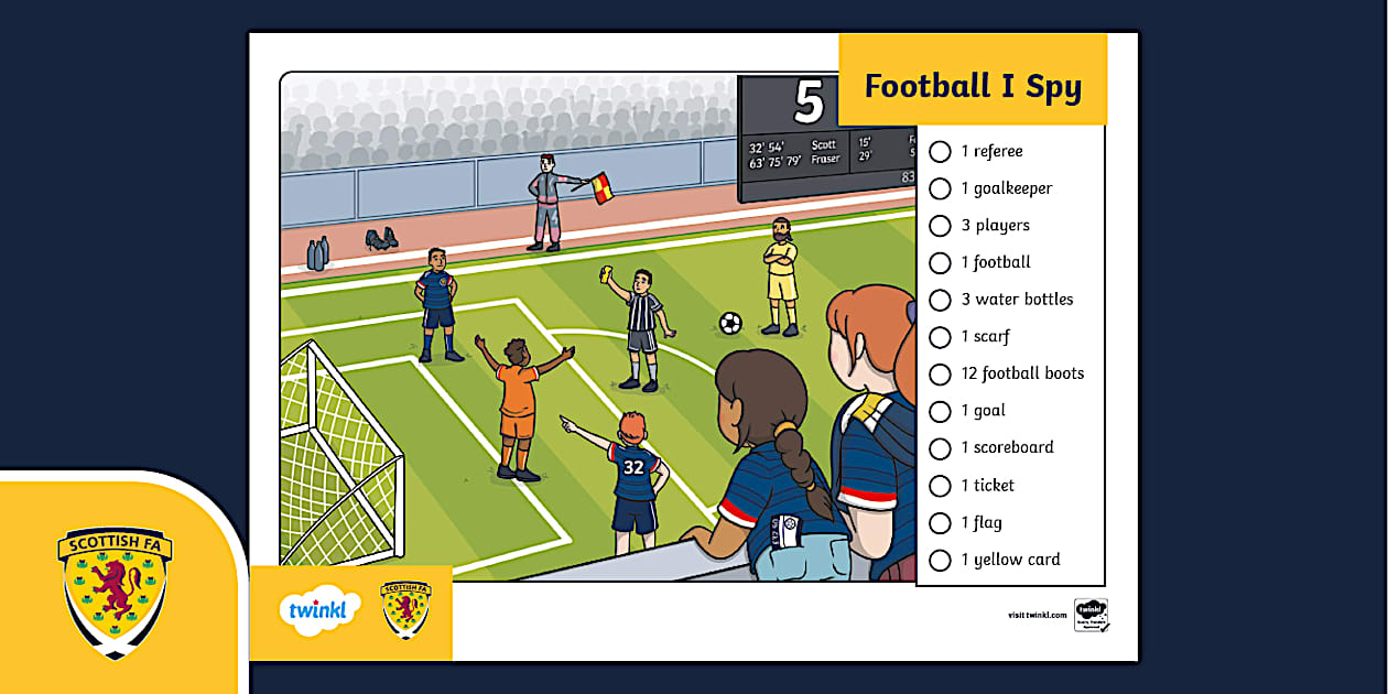 FREE! - Football I Spy Activity (teacher made) - Twinkl