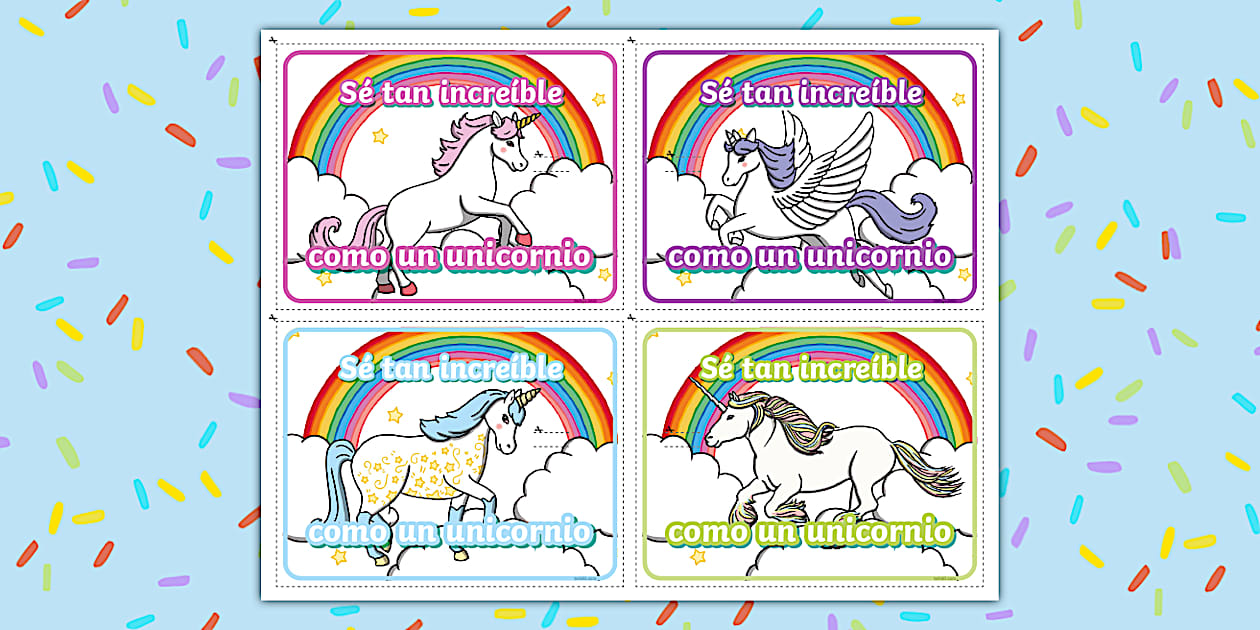 Día del Niño - Manualidad unicornio (teacher made)