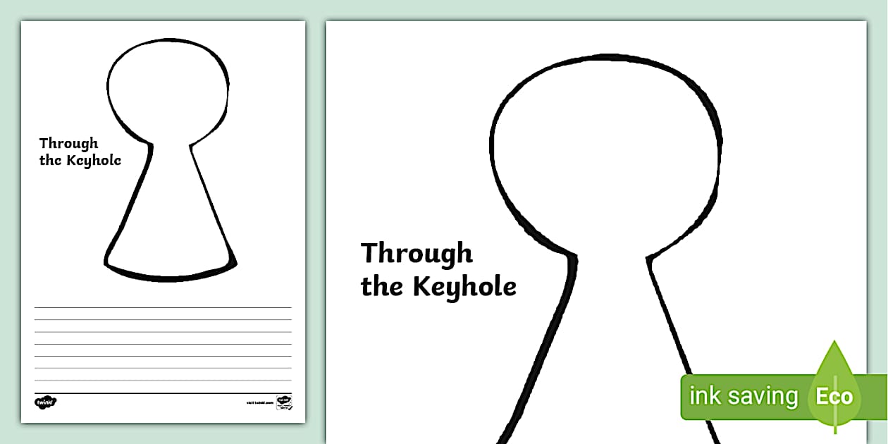 Through the Keyhole Writing Activity,portal story - Twinkl