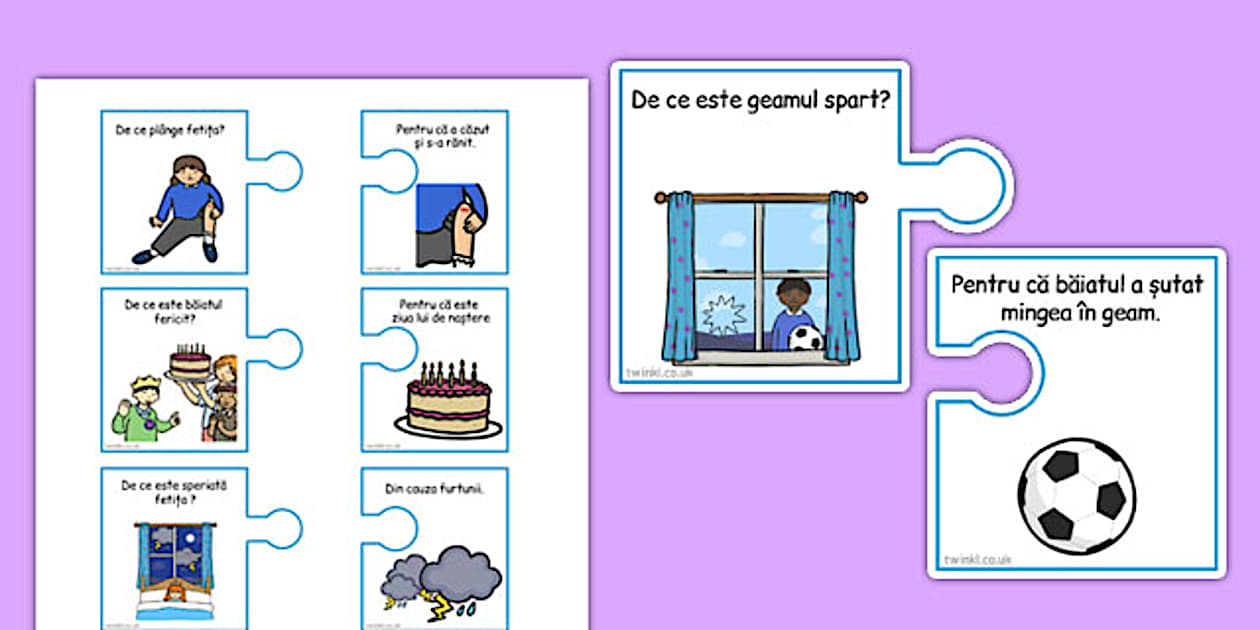 Joc de comunicare - Piese de puzzle (Teacher-Made) - Twinkl