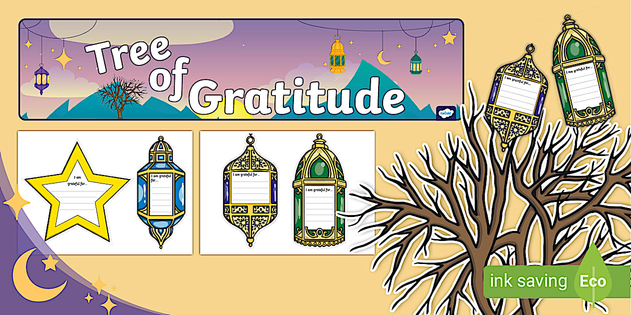Ramadan Gratitude Tree (teacher made) - Twinkl
