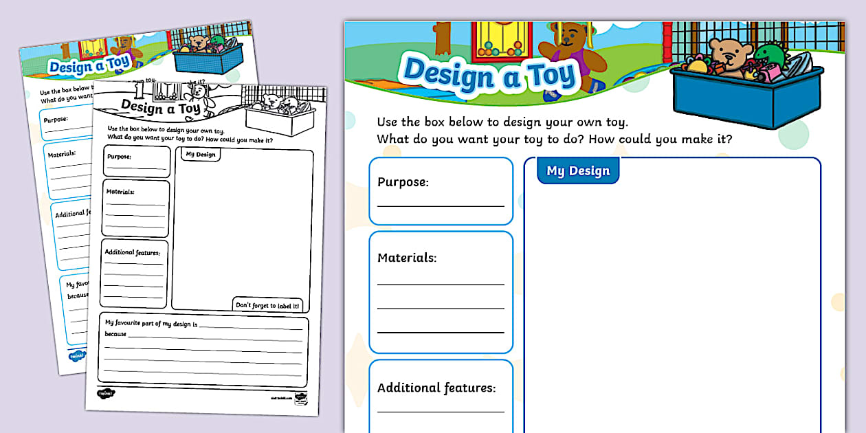 Design a Toy Worksheet (teacher made) - Twinkl