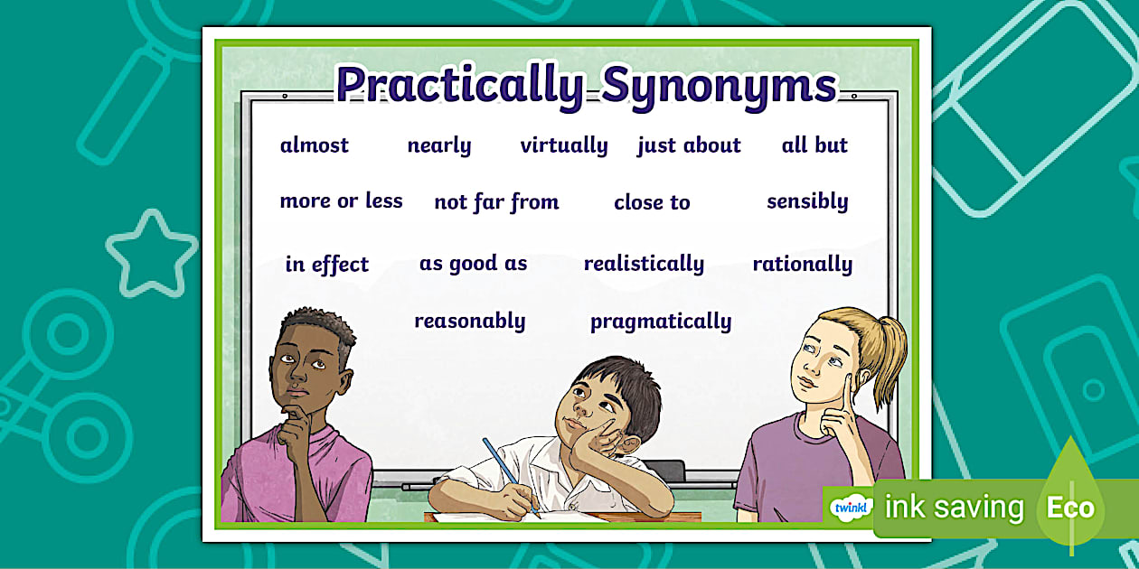 Practically Synonyms Word Mat (Teacher-Made) - Twinkl