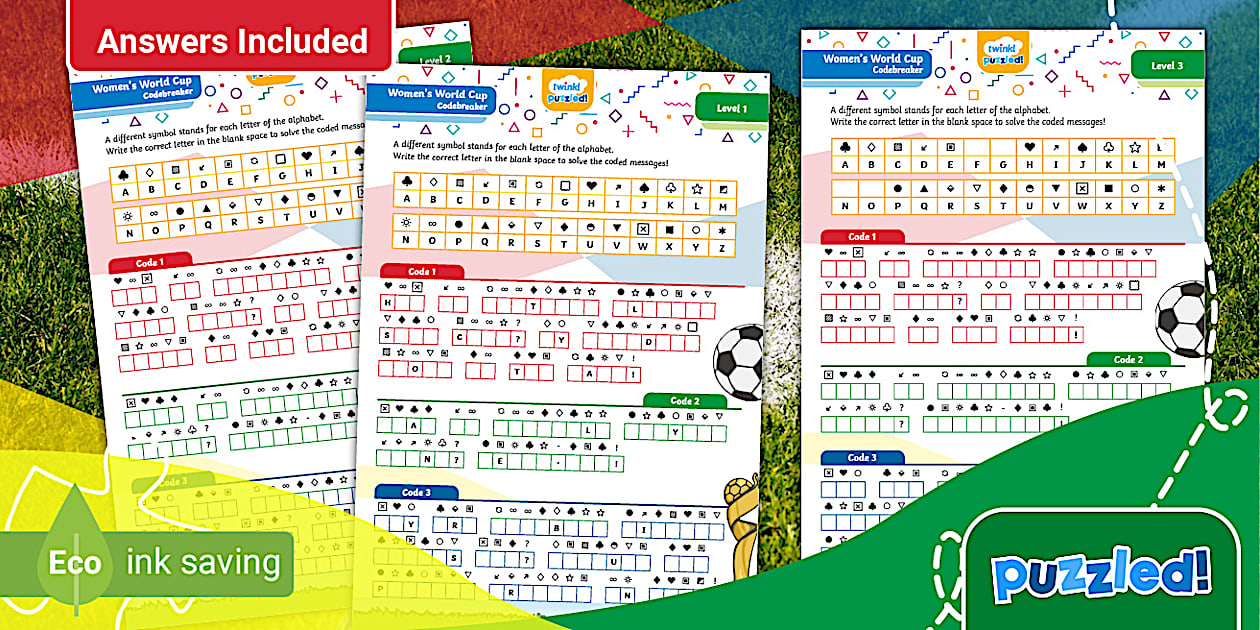 Football Code Breaker - Twinkl Puzzled - kids (teacher made)