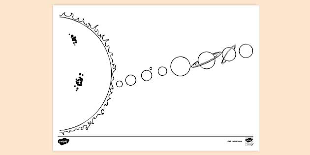 Colouring Page Solar System Printable | Colouring Sheets