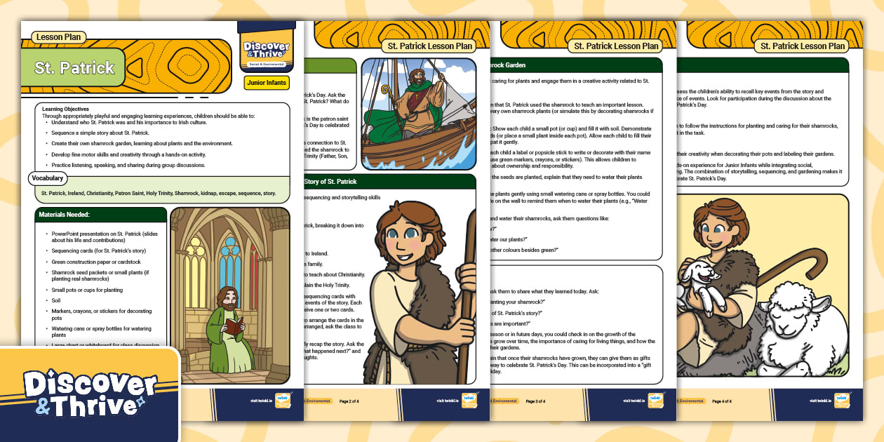 SEE (Exp. of Our World) St. Patrick Lesson Plan - Twinkl