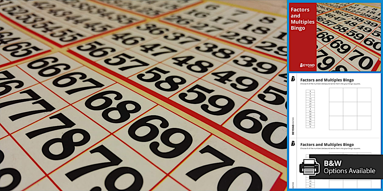 👉 Factors and Multiples Bingo (teacher made) - Twinkl
