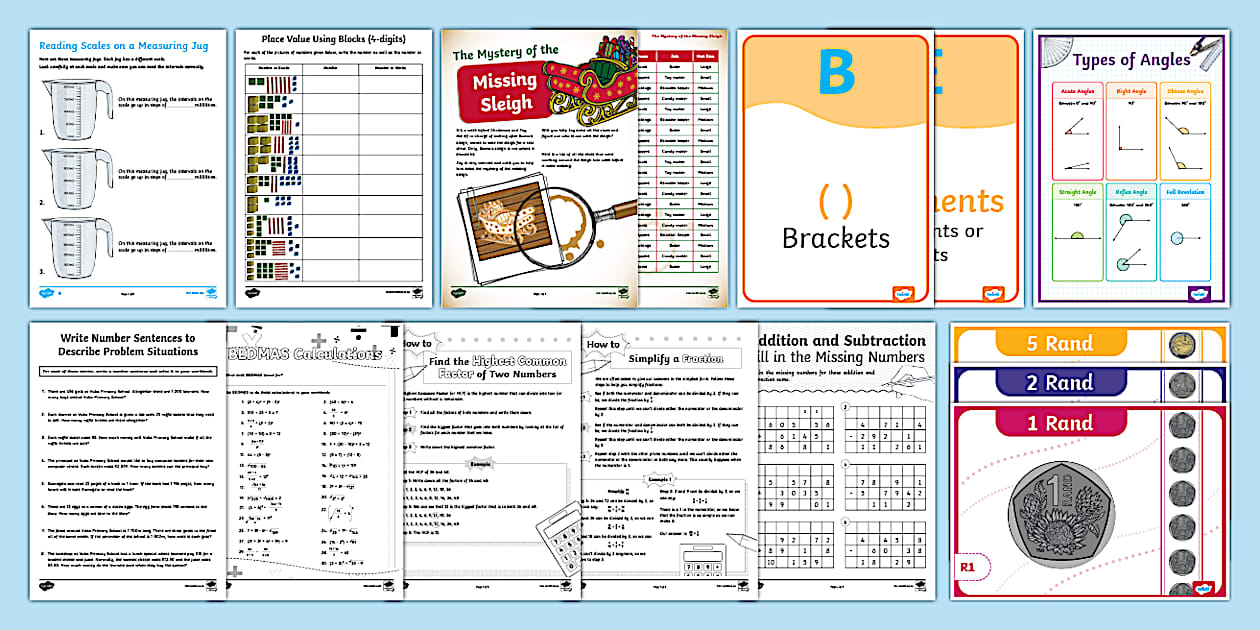 FREE! - Maths Grade 5 – 7 Taster Pack (teacher made)