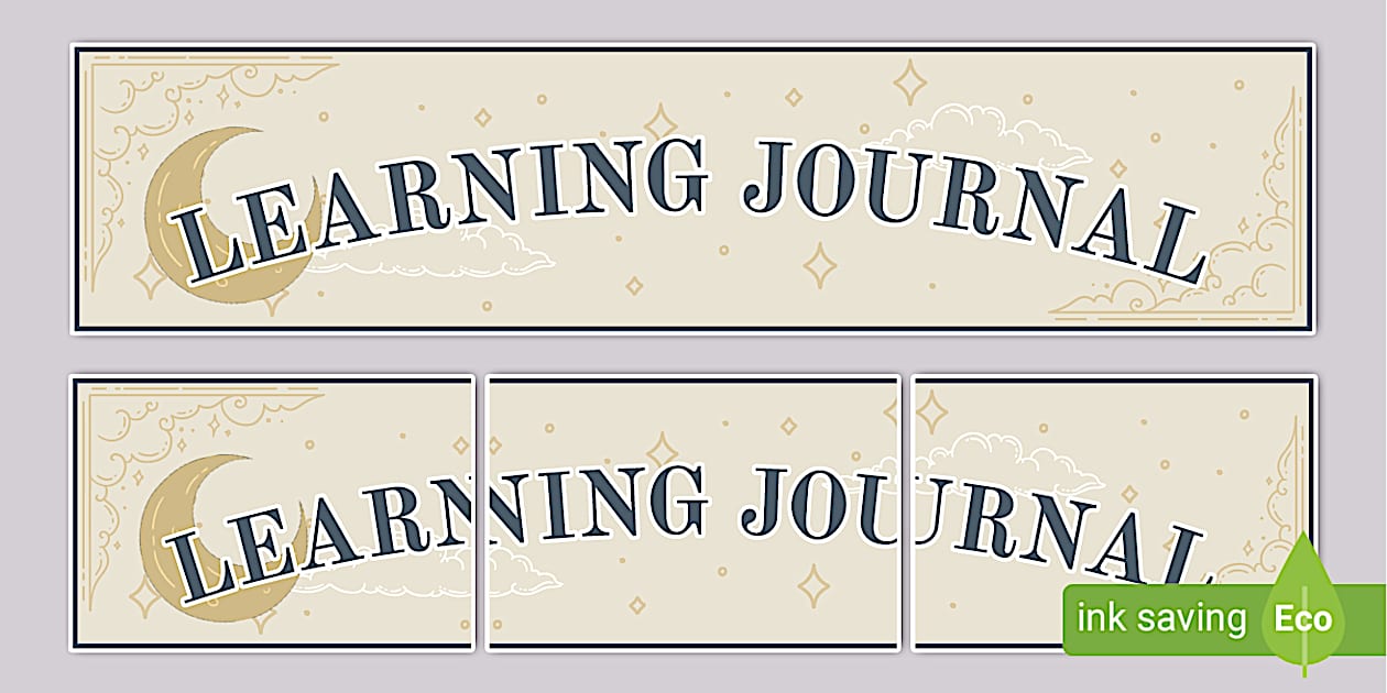 Learning Journal Display Banner (teacher made) - Twinkl