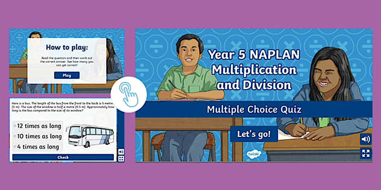 NAPLAN Multiplication & Division | Year 5 Maths Test Online