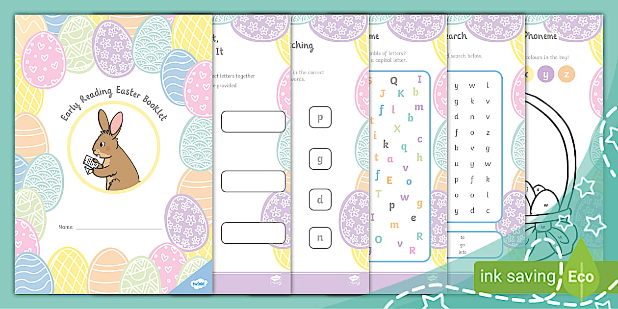 Early Reading Easter Booklet (teacher made) - Twinkl