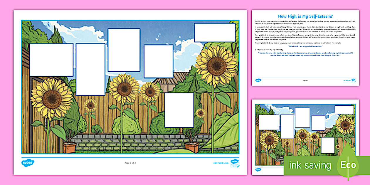 How High is My Self-Esteem Activity (teacher made) - Twinkl
