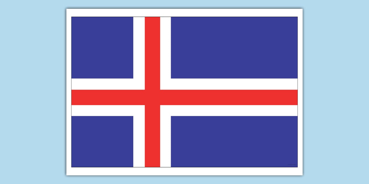 Iceland Flag Display Poster - Flag Display Resources | Twinkl