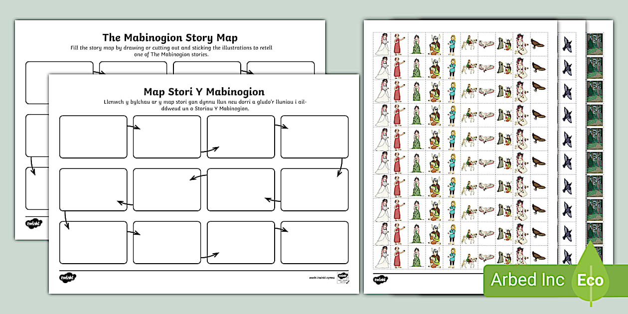 Map Stori Y Mabinogion Story Map