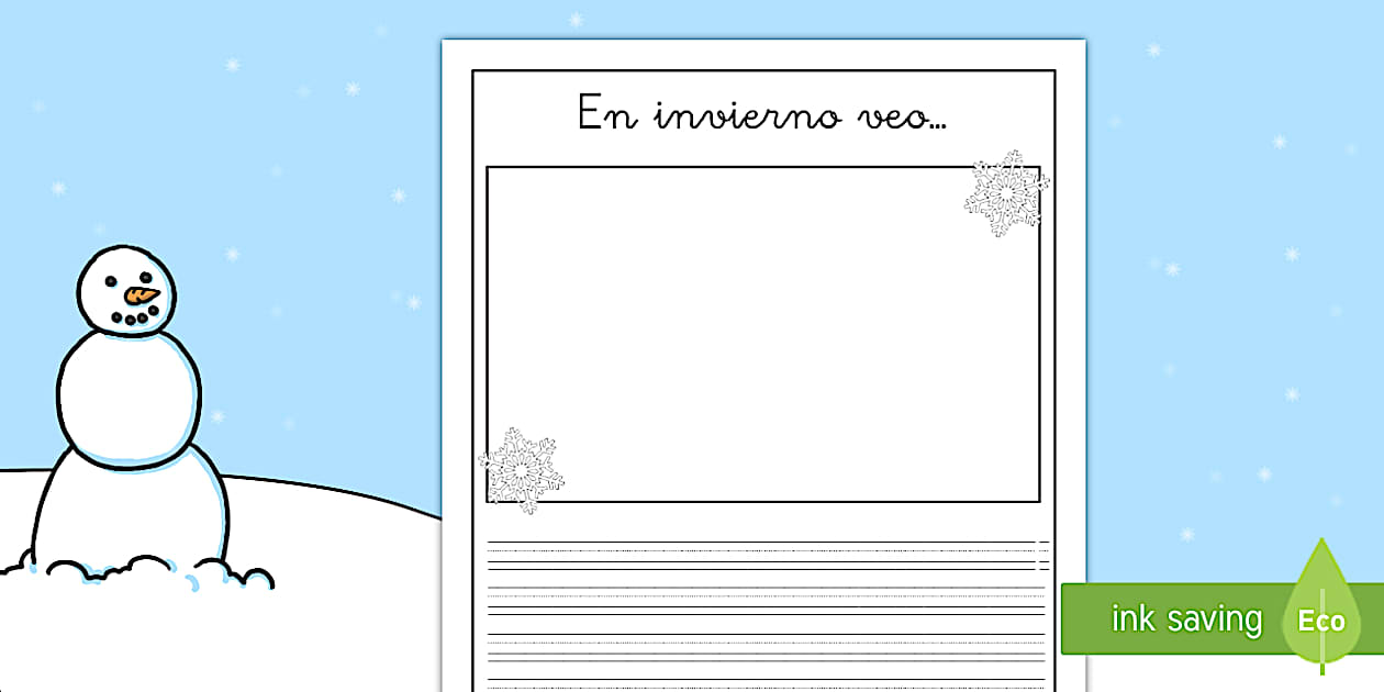 Pautas: En invierno veo... (Hecho por educadores) - Twinkl