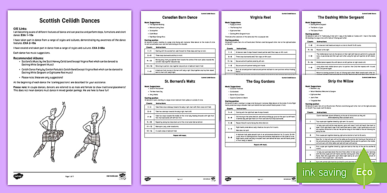 Ceilidh Dances | Scottish Ceilidh Dances Teaching Ideas