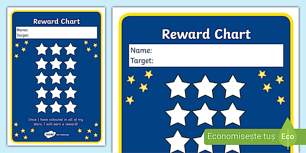 Star Chart Target and Reward Poster (teacher made) - Twinkl