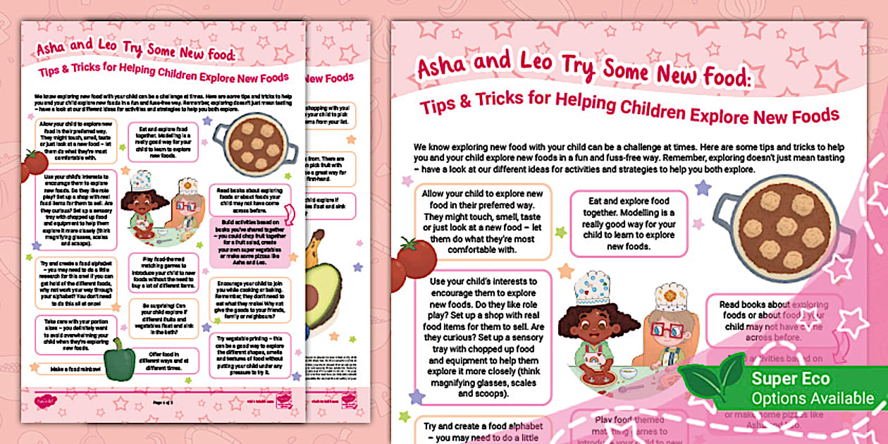 Asha and Leo: Tips for Helping Children Explore New Foods