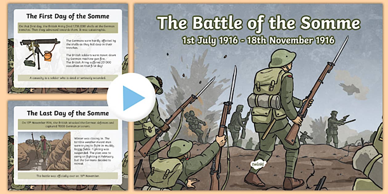 Battle of the Somme PowerPoint (teacher made) - Twinkl