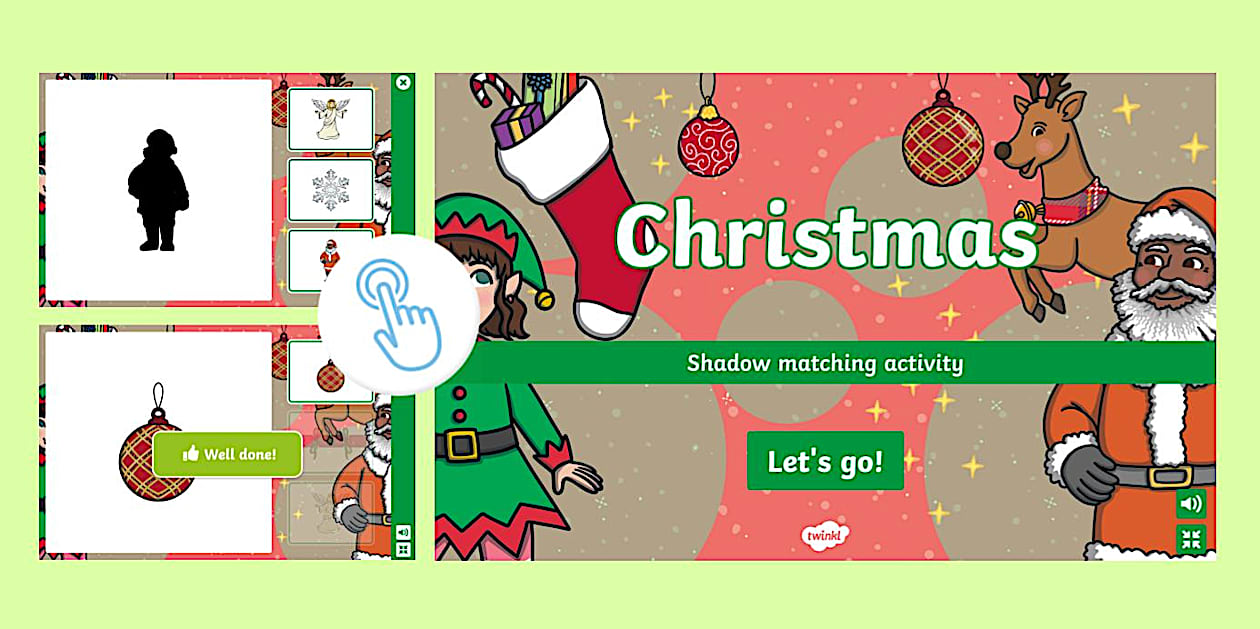Christmas Shadow Matching Activity | Interactive Game