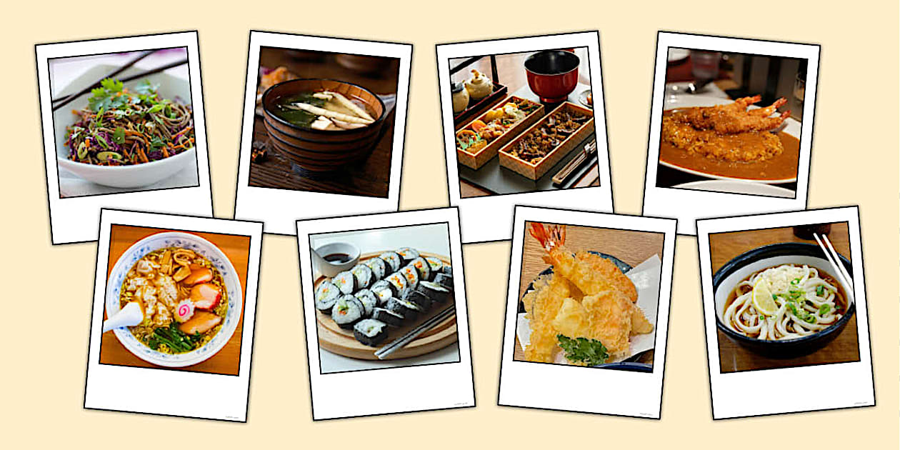 Japanese Food Instant Photo Style Display Images - Twinkl
