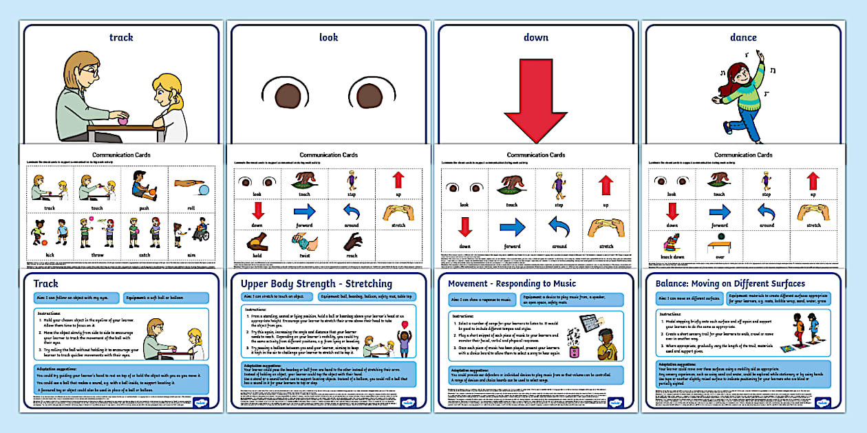 ASN PE Activity Cards Resource Pack (teacher made) - Twinkl
