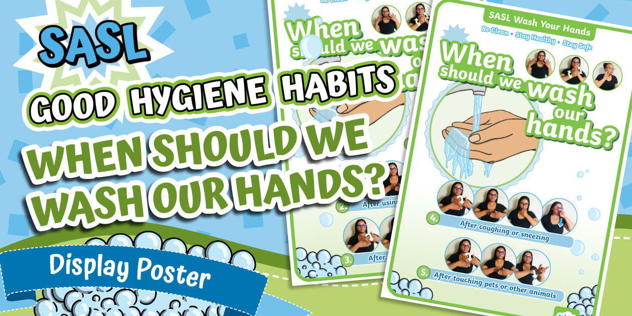 FP - SASL - Good Hygiene Habits - 2nd Display Poster (CAPS)