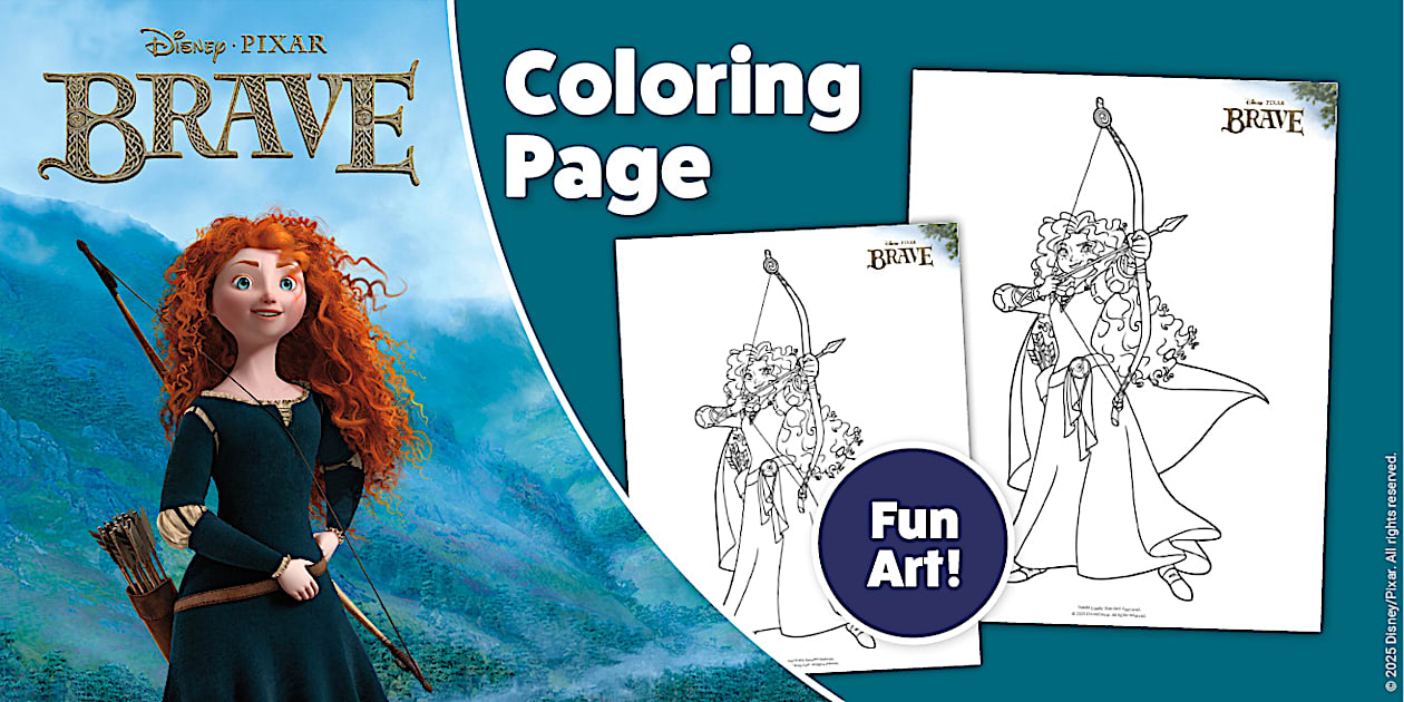 Brave: Merida Coloring Page