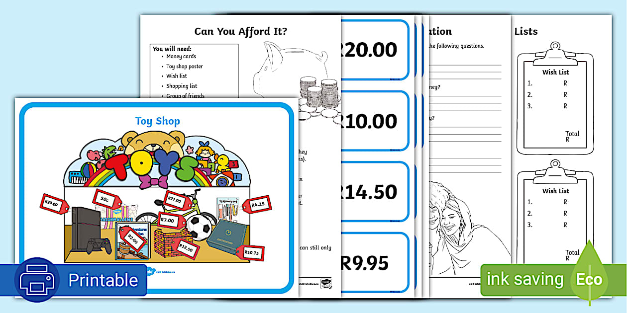Budgeting For Kids Worksheet | Can I Afford It? Game