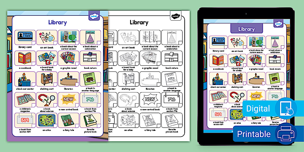 Library Scavenger Hunt (Teacher-Made) - Twinkl