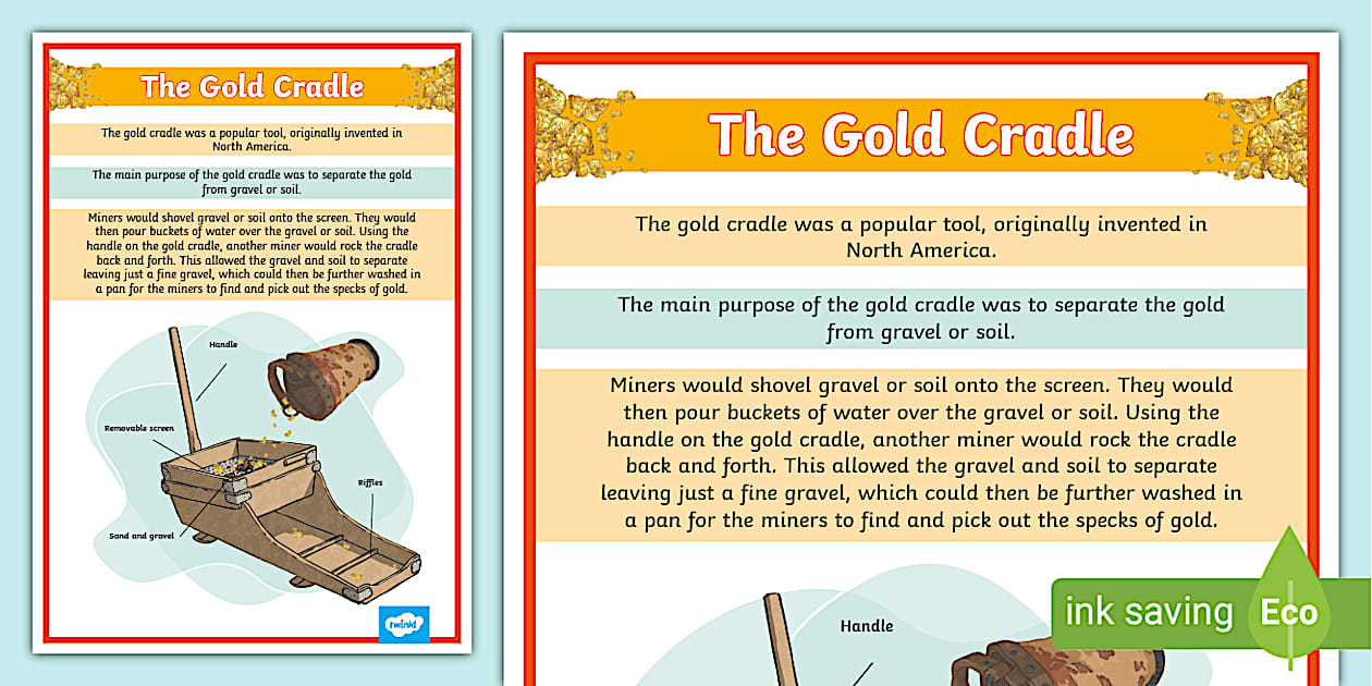 The Gold Cradle Display Poster (teacher made) - Twinkl