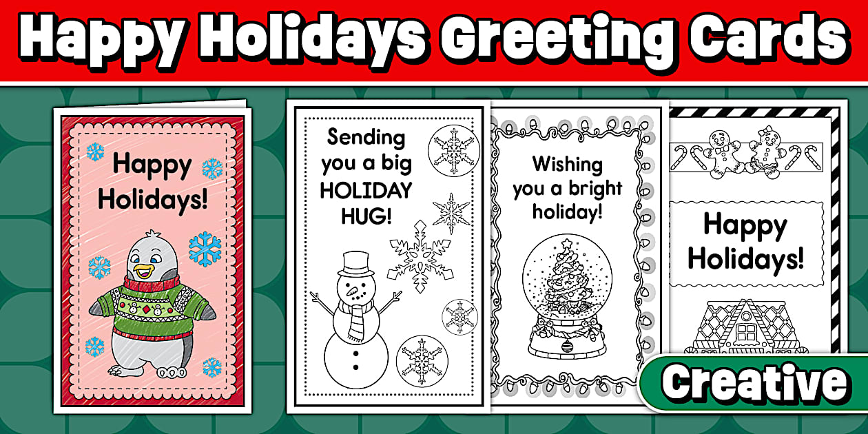 Happy Holidays Greeting Cards