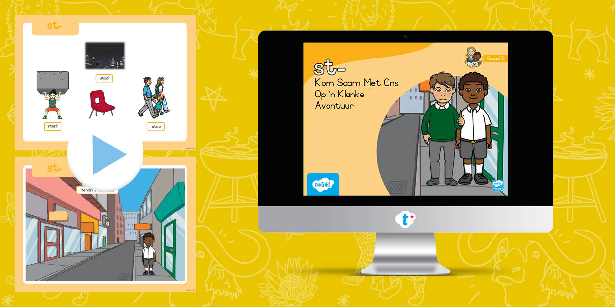 FREE! - Graad 2 Klanke PowerPoint st- (Teacher-Made)